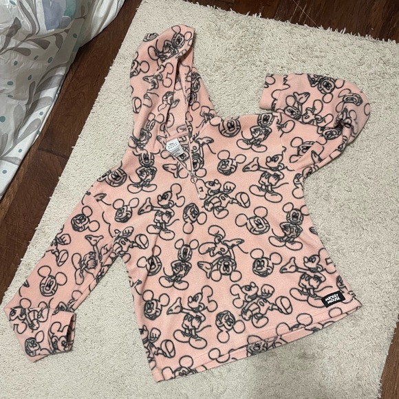 Tops | Disney Mickey Mouse Fleece Pullover | Poshmark